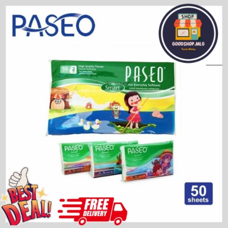 Jual Tissue Paseo Smart Facial Pack Tissue 50 Sheets 2 Ply | Shopee ...