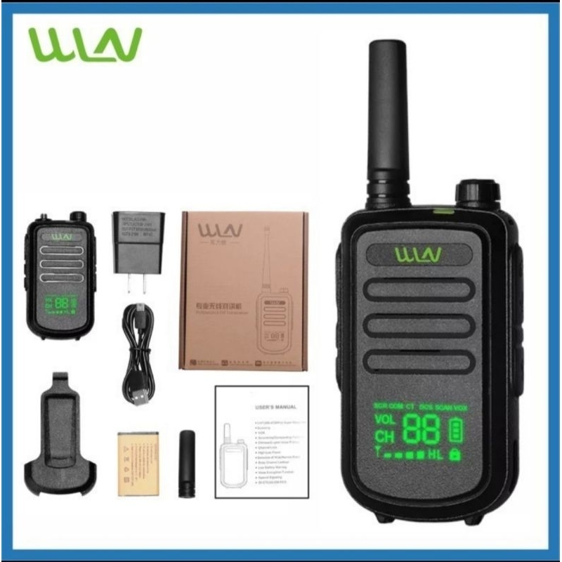 Jual Handy Talky WLN KDC100 Walkie Talky Mini Profesional (isi 2 pcs ...