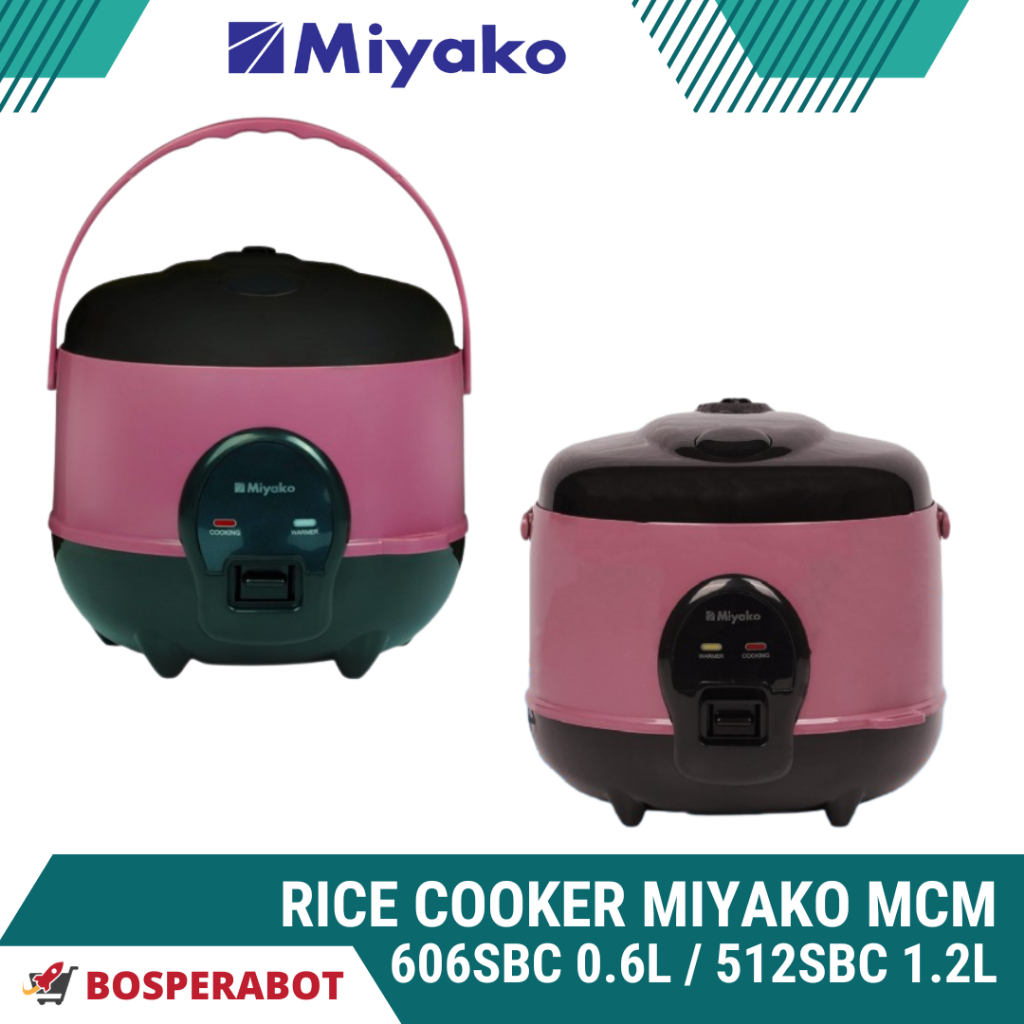 Jual MAGICOM / RICE COOKER MIYAKO MCM 606 SBC 0.6L / 512SBC 1.2L ...