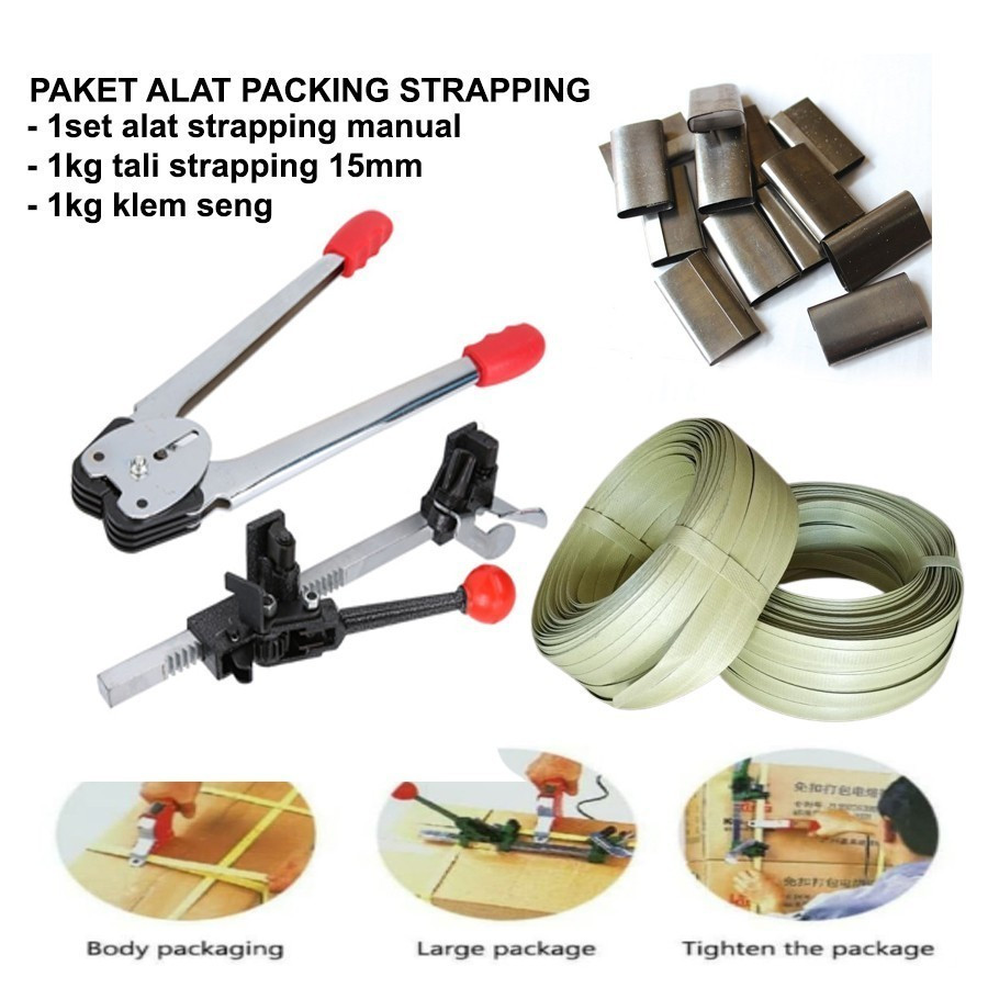 Jual Paket Alat Packing Manual Strapping Klem / Poly Strapping ...
