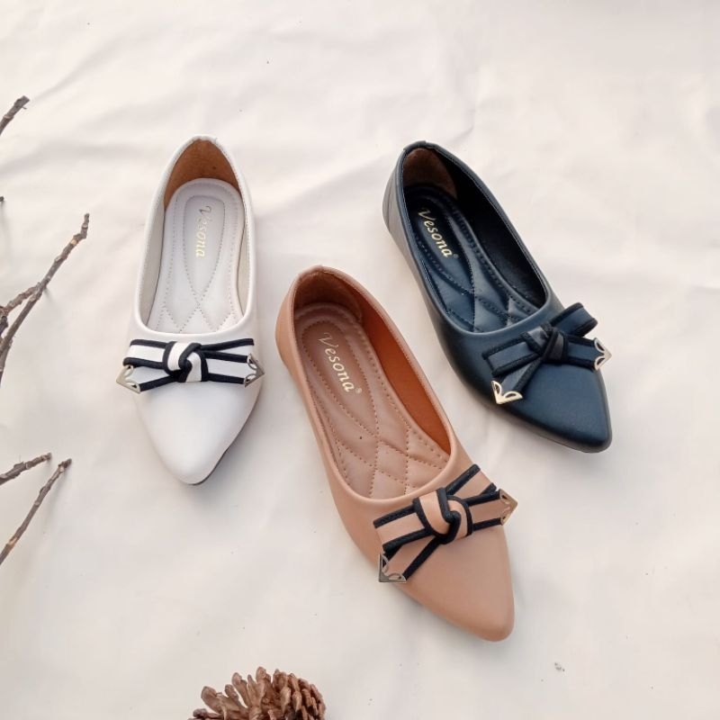 Jual mqstars Sepatu Flatshoes Wanita Kasual Balet Pita Cantik Sepatu ...