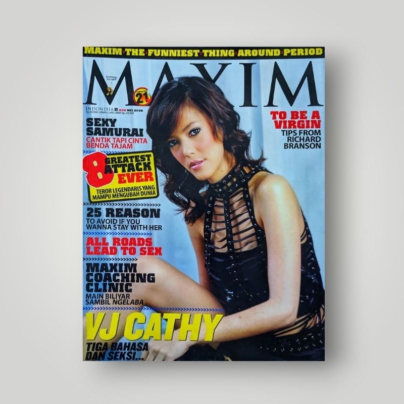 Jual Majalah MAXIM No. 06, Mei 2006 - Cover: VJ Cathy | Shopee Indonesia