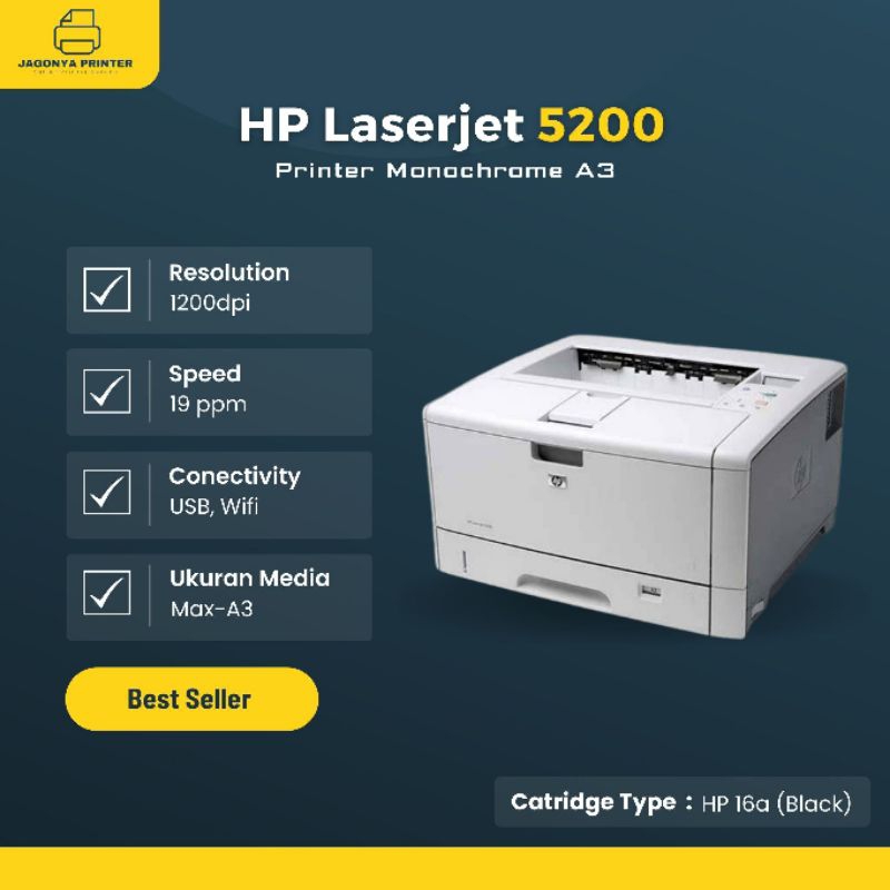 Jual HP Laserjet 5200n Printer Monokrom A3 | Shopee Indonesia