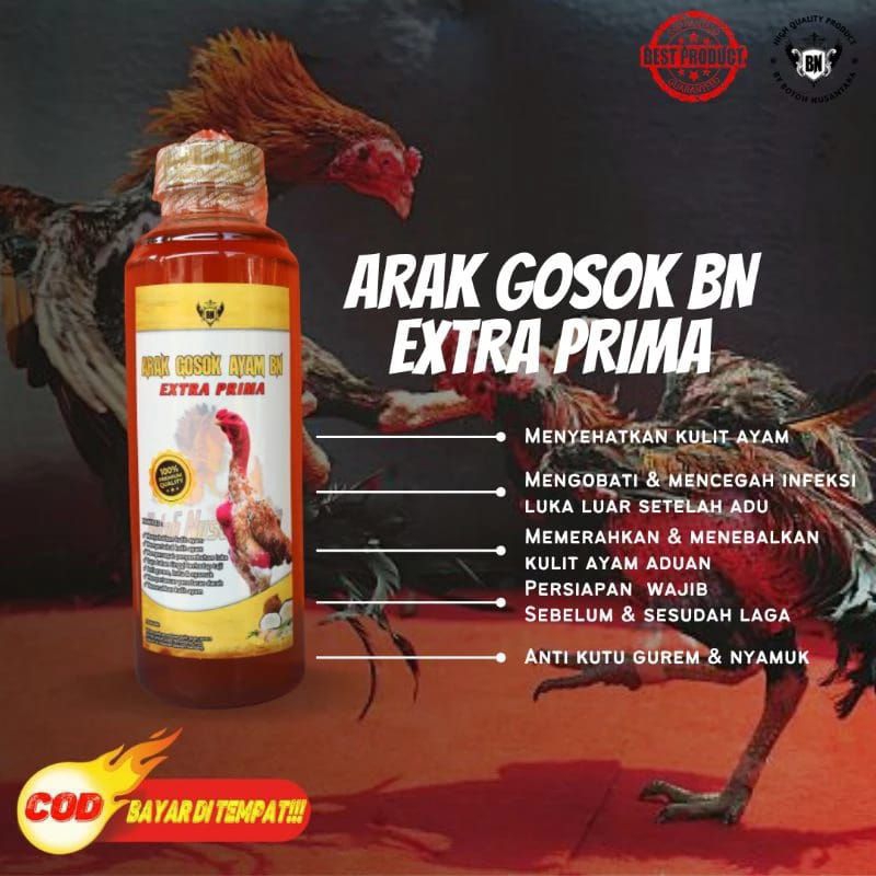 Jual ARAK GOSOK BN kulit ayam ekstra merah 250 Ml Ayam Anti Kutu ...