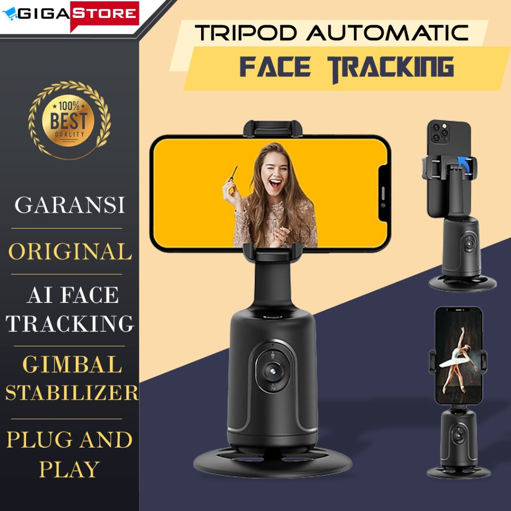 Jual Alat Tripod HP Tongsis Otomatis Pendeteksi Wajah Portable ...