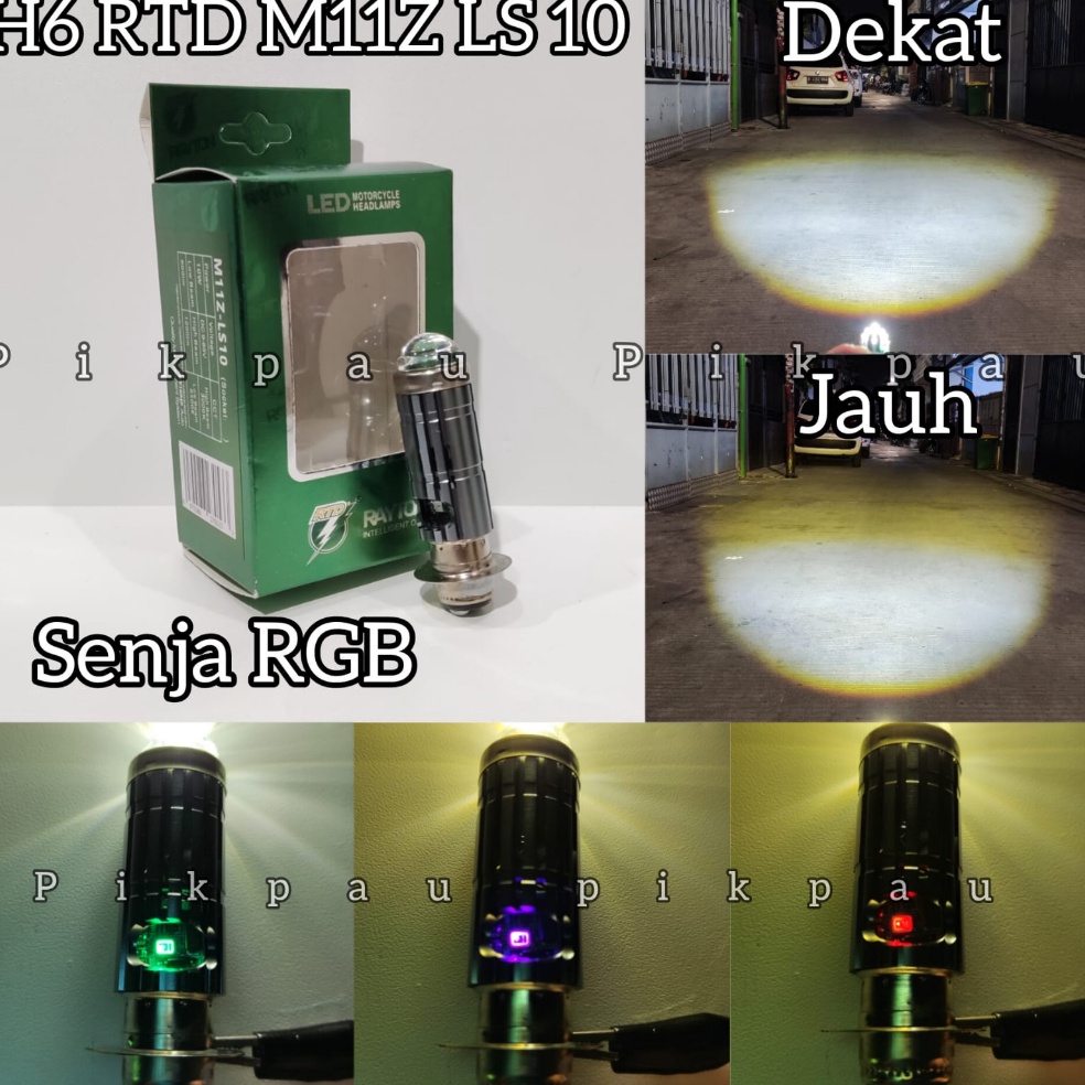 Jual Harga Murah..!! Lampu Utama H6 RTD Rayton Original Senja RGB Light ...