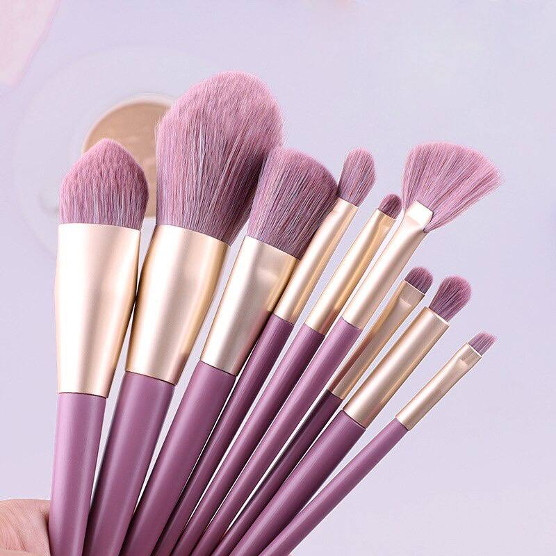 Jual [Set 9pc] Kuas Make Up Set Wajah Isi 9 Pcs Brush Makeup Cosmetic ...