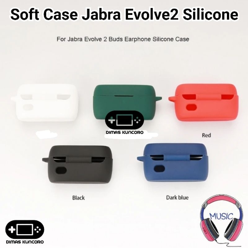 Jual Soft Case Jabra Evolve2 silicone silicon evolve 2 buds tws bumper ...