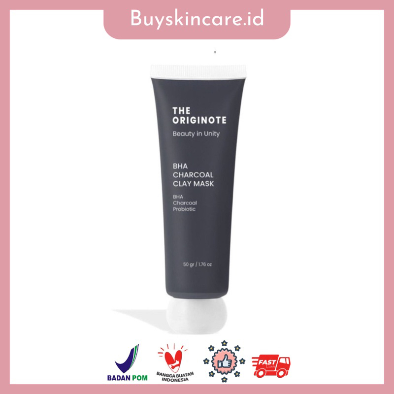 Jual The Originote BHA Charcoal Clay Mask - Masker Wajah Mud Mask ...