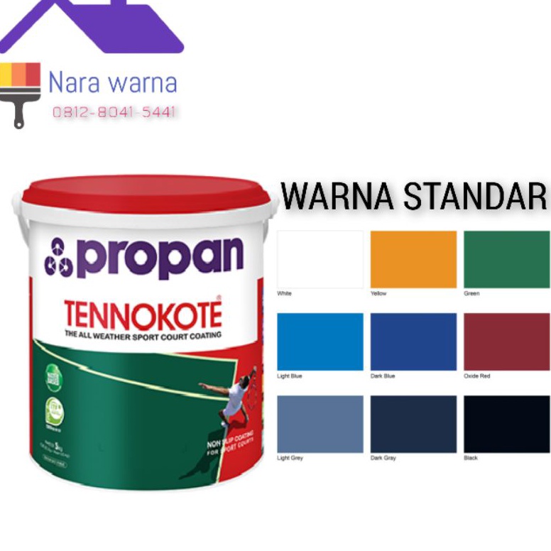 Jual Recomended.. PROPAN TENNOKOTE Cat Lapangan Cat Lantai Beton Warna ...