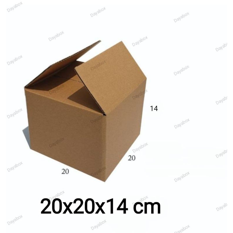 Jual PROMO BOX KARDUS PACK UK 20X20X14 CM | Shopee Indonesia