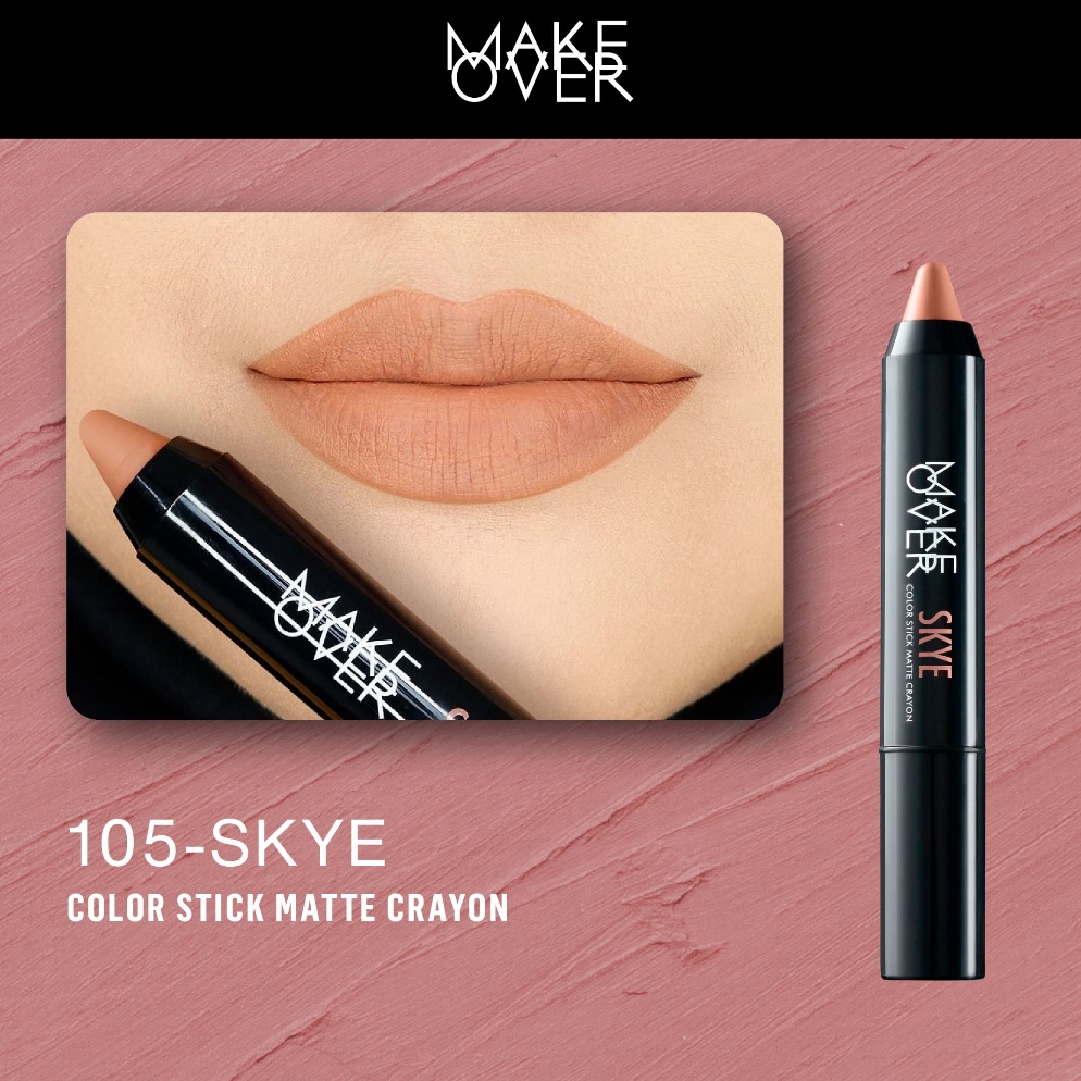 Jual Miliki MAKE OVER Color Stick Matte Crayon - Lipstick base ombre ...
