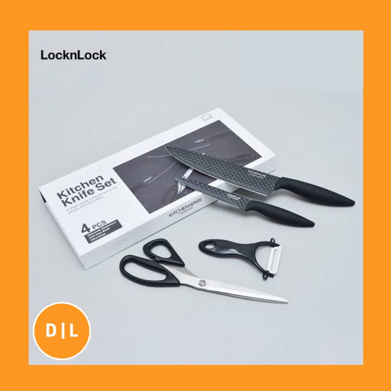 Jual Lock and Lock Exclusive Cookplus Knife Set Black - Pisau Set ...