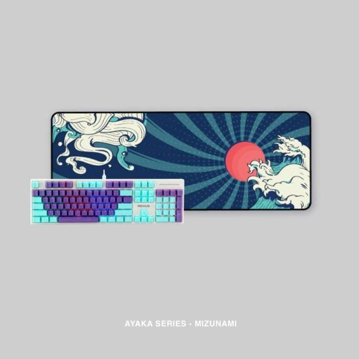Jual Rexus Ayaka TKL KG5 / KG6 Japanese Theme Keyboard Deskmat Combo ...