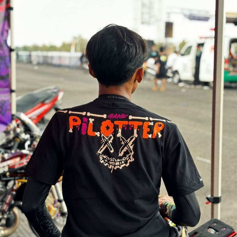 Jual KAOS PILOTTER GANK BONE FREE STIKER ORIGINAL KAOS RACING PILOTTER ...