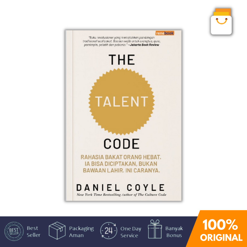 Jual Buku The Talent Code (Rahasia Bakat Orang Hebat Ia Bisa Diciptakan, Bukan Bawaan Lahir. Ini ...
