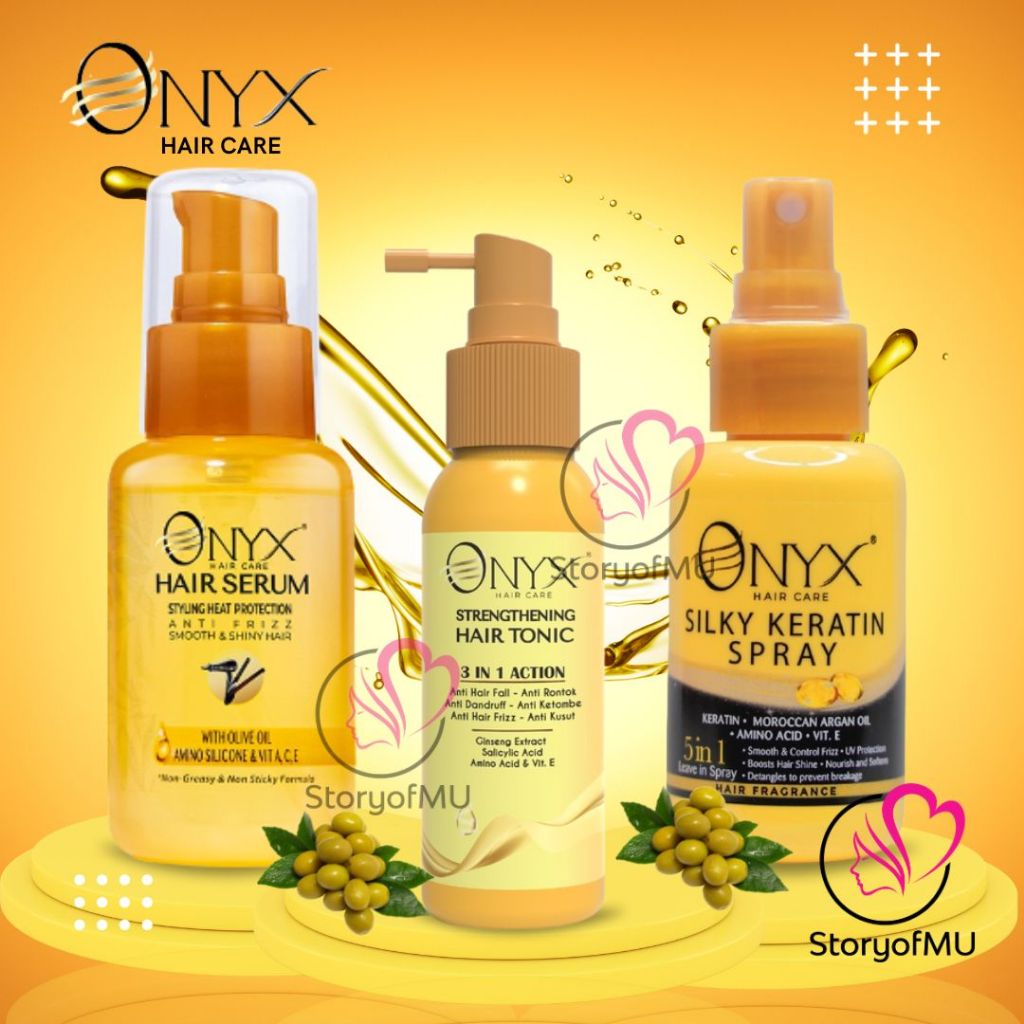 Jual ONYX Hair Serum | Hair Tonic | Silky Keratin Styling Heat ...