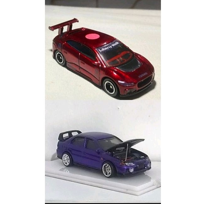 Jual Custom Diecast 2 Mobil Lancer Evo & Jaguar LBWK Livery | Shopee ...