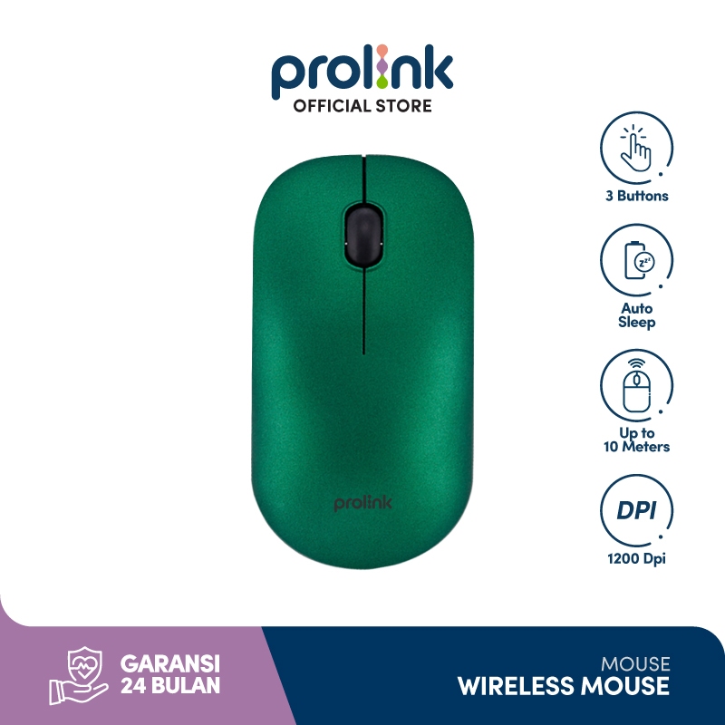 Jual CLEARANCE Prolink Mouse Wireless Slim Design l 3 buttons l USB ...