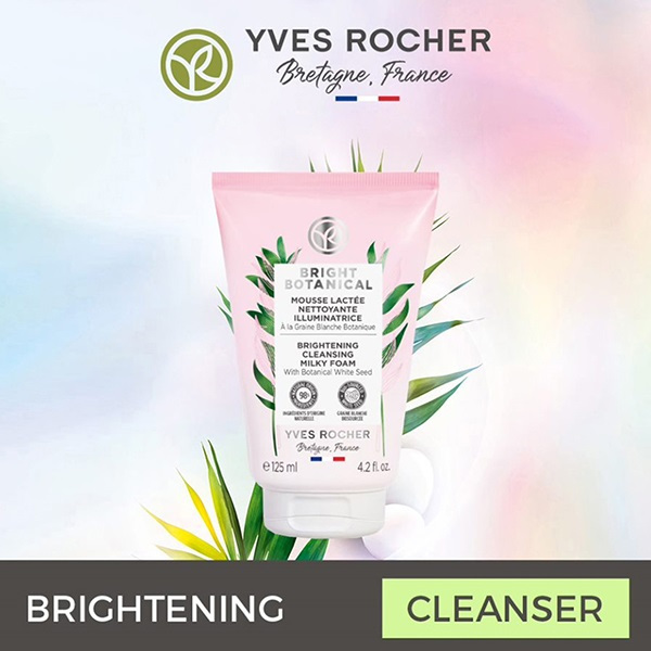 Jual Yves Rocher Bright Botanical Brightening Cleansing Milky Foam ...