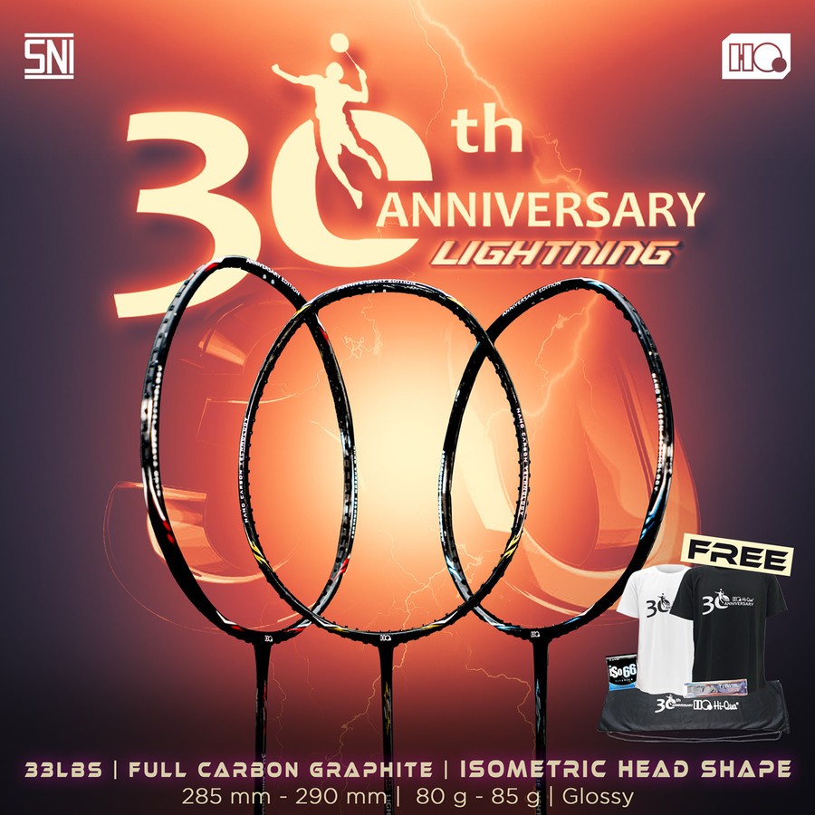 Jual Raket Badminton Hi Qua Lightning 30th Anniversary Special Edition ...