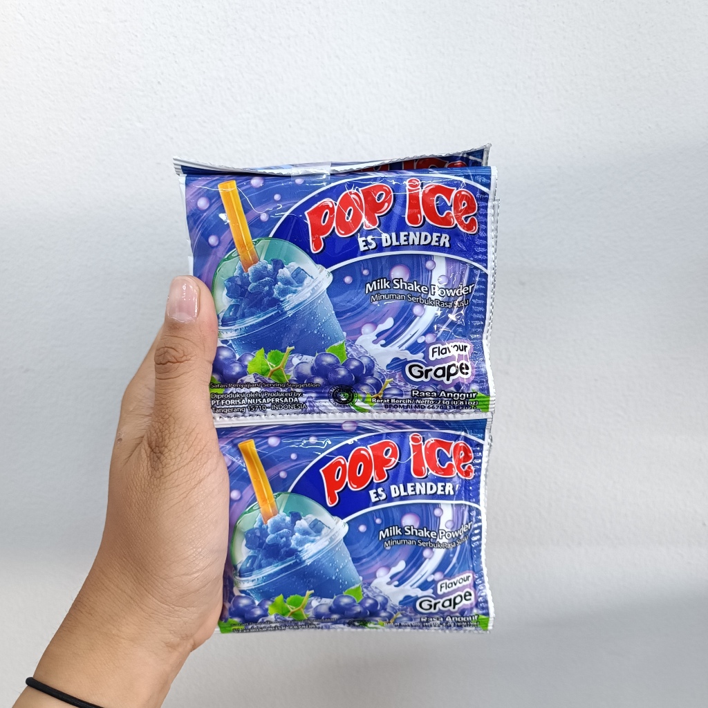 Jual POP ICE COKLAT/ MANGGA/ STRAWBERRY/ AVOCADO/ PERMEN KARET/ TARO ...