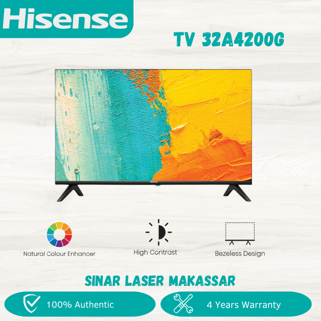 Jual TV HISENSE 32" 32A4200G LED SMART ANDROID TV GARANSI RESMI ...