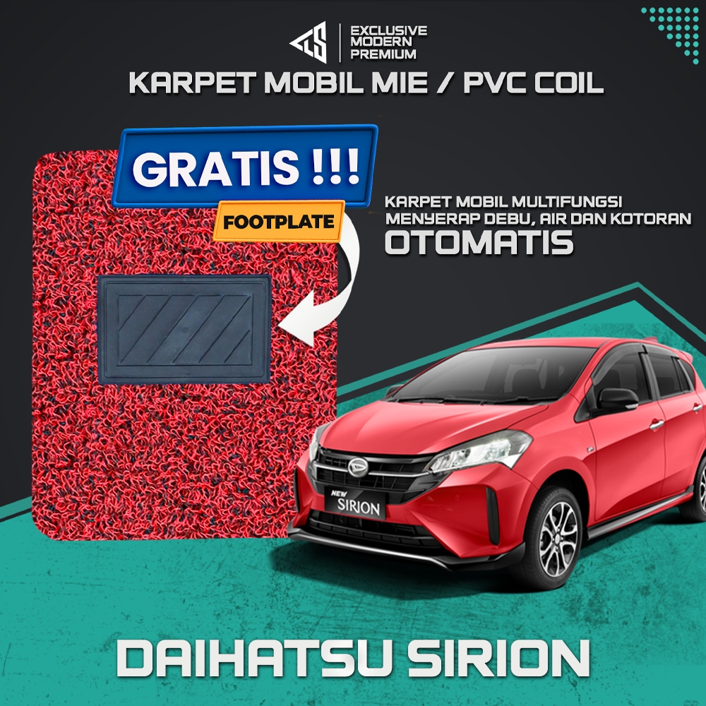 Jual Karpet Mobil Mie Cacing Daihatsu Sirion full bagasi / karpet mobil ...