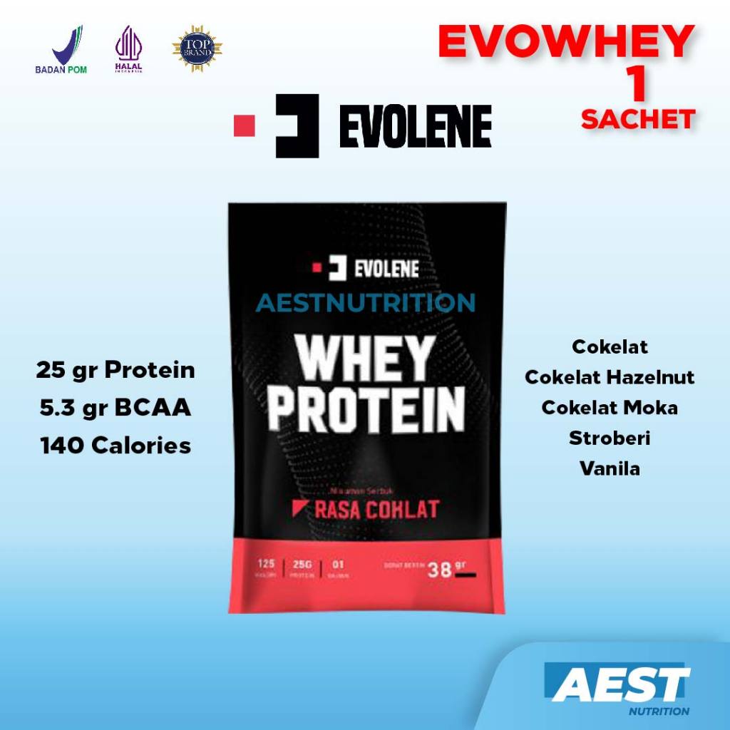 Jual Evolene Evo Whey Sachet Ecer 1 Serving Susu Protein Evowhey ...