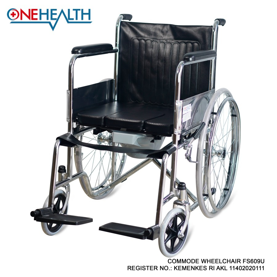 Jual OneHealth Kursi Roda 2in1 BAB BAK KY609 / Commode Wheelchair 2 in ...