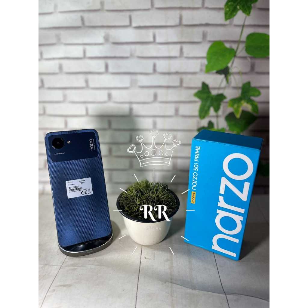 Jual REALME NARZO 50i PRIME 3/32 BIRU TUA SECOND FULLSET | Shopee Indonesia