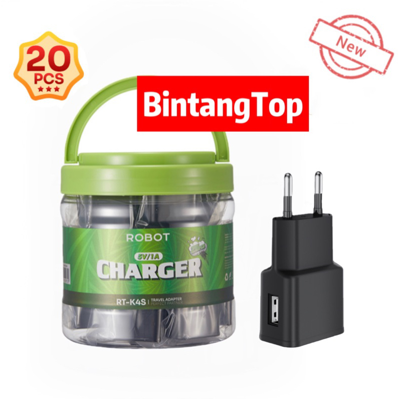 Jual ROBOT RT-K4s / Batok charger ROBOT RT-K4s single output 5v/1A ...