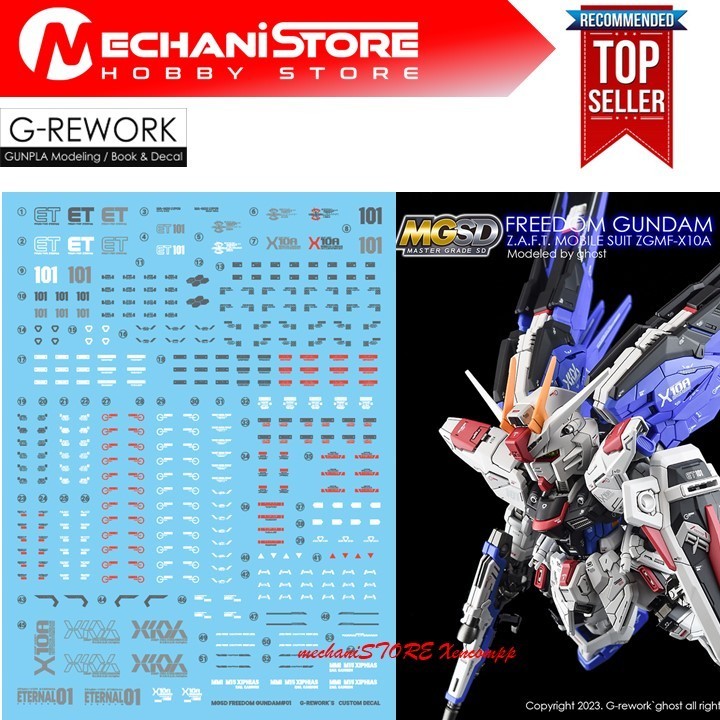 Jual Water Decal MGSD Freedom by G-REWORK Gundam Grework Korea Original ...