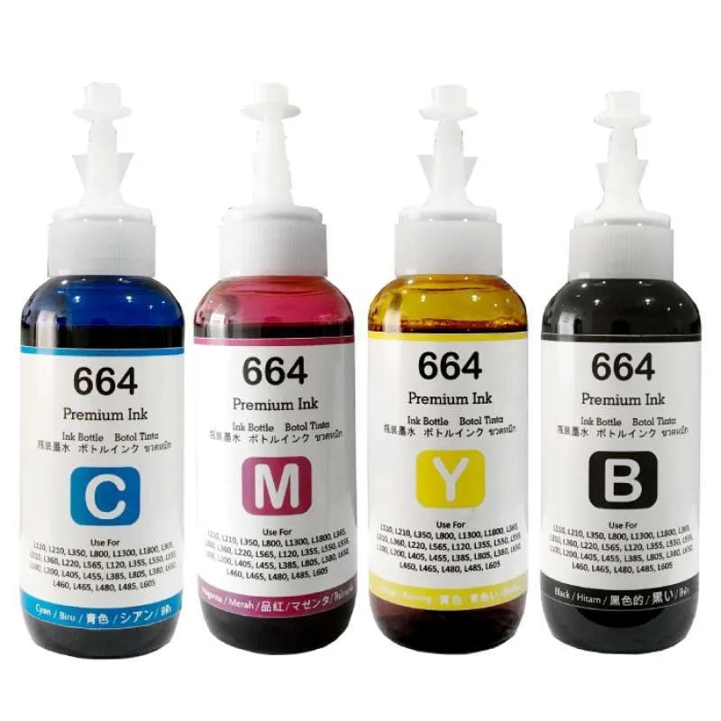 Jual Tinta Refill Epson 664 T664 Refill Epson L120 L210 L310 L360 | Shopee Indonesia
