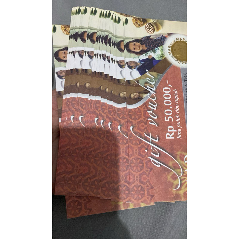 Jual Gift Voucher MAP 50.000 , total 25 voucher senilai 1.250.000 ...