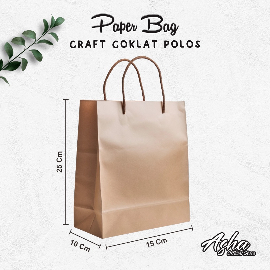 Jual PAPER BAG COKLAT KRAFT POLOS READY STOCK SATUAN - TAS SOUVENIR ...