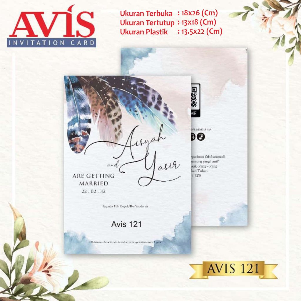 Jual Cetak Undangan Murah Seri Avis 120-132 | Shopee Indonesia