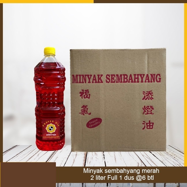 Jual Minyak sembahyang Adhiraja 2 liter merah full 1 dus @6 botol ...