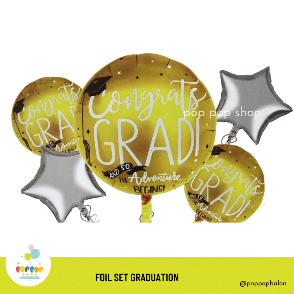 Jual BALON FOIL SET CONGRATS GRADUATION | Shopee Indonesia