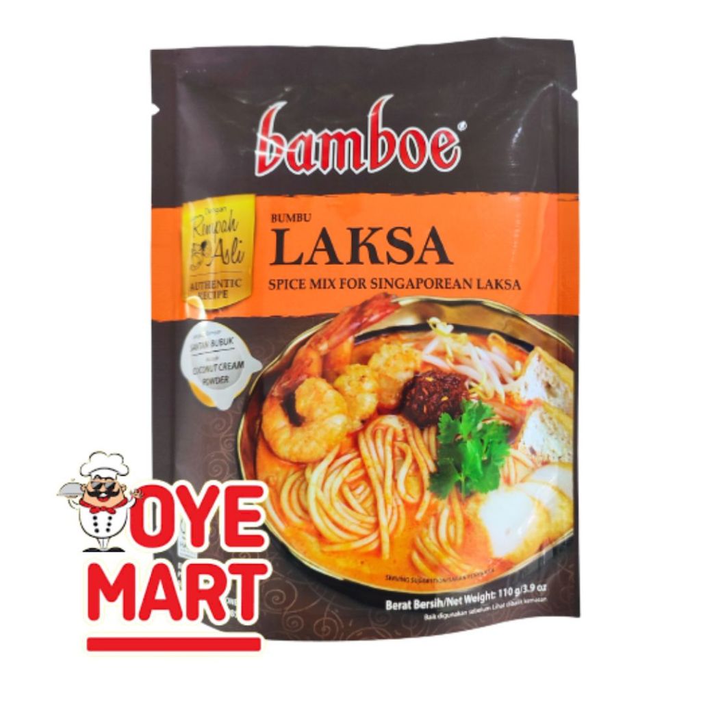 Jual BAMBOE PREMIUM BUMBU LAKSA 110GR | Shopee Indonesia