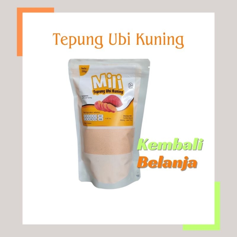 Jual Tepung Ubi Kuning 250 Gram/ Tepung MPASI/ Tepung Gluten Free ...