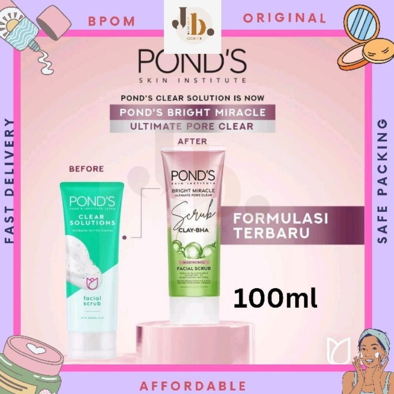 Jual JB KOSMETIK| PONDS CLEAR SOLUTIONS 100ML KEMASAN BARU ATAU LAMA ...