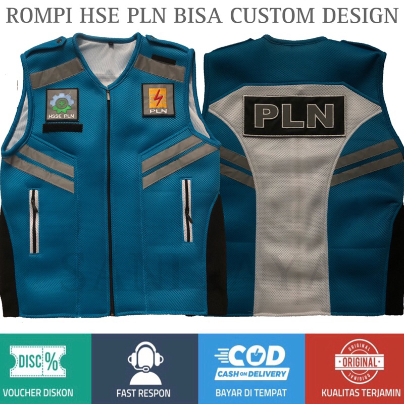 Jual ROMPI HSE PLN | ROMPI HSE ROMPI PLN | VEST SAFETY KERJA LAPANGAN ...