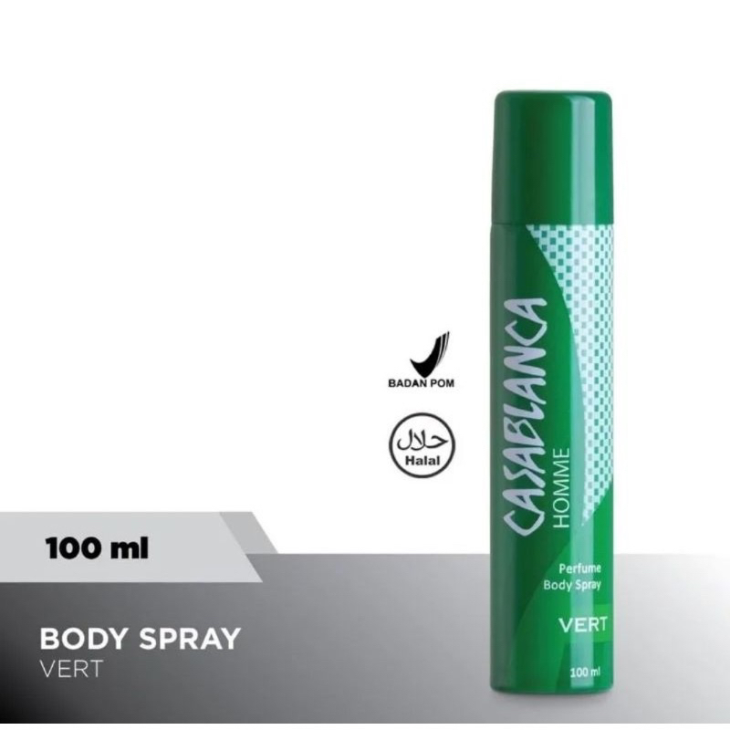 Jual CASABLANCA KALENG Parfum Body Spray 100 ML (Botol Kaleng) | Shopee ...