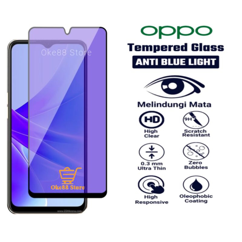 Jual Tempered Glass Anti Blue light Oppo F3 F5 F5 Youth F7 F7 Youth F9 ...