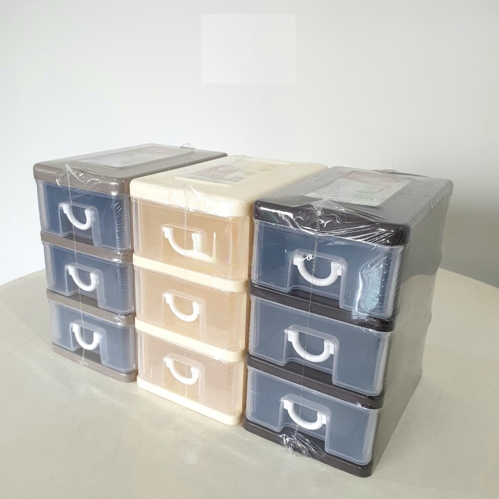 Jual GREEN LEAF LACI MINI CONTAINER MOMOJI CABINET STORAGE BOX 7905 ...