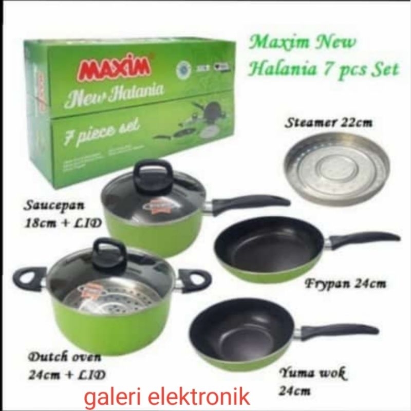 Jual Panci Set Maxim,Maxim Panci 7 set,Panci Maxim Halania 7 Set | Shopee Indonesia