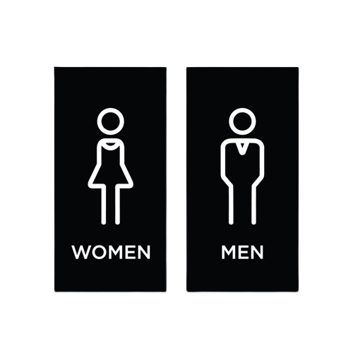 Jual Sign Toilet Minimalist 01 | Signage Acrylic Modern Akrilik Label ...