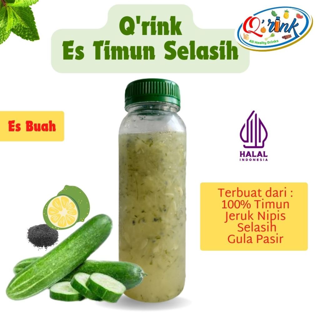 Jual Qrink Es Timun Selasih-Es Sayur Segar Higenis Sehat Serat Tinggi ...