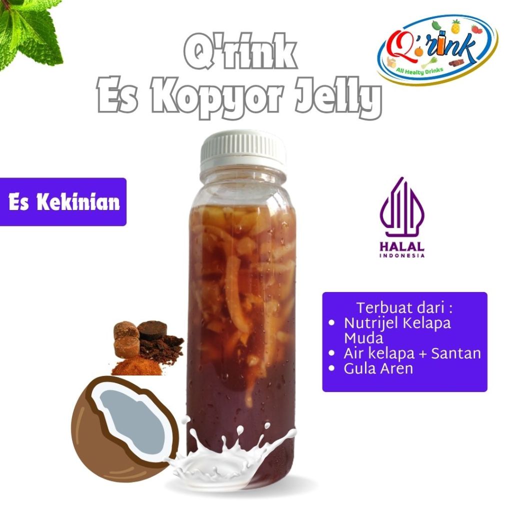 Jual Qrink Es Kopyor Jelly-Es Kekinian Nutrijel Sehat Berserat Tinggi ...